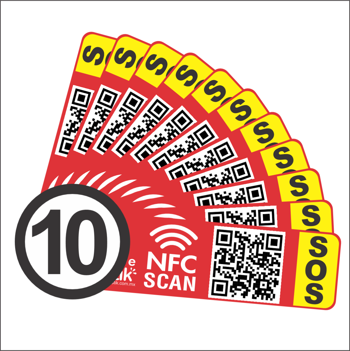 Pack de 10 Safe Stik - Safe Stik